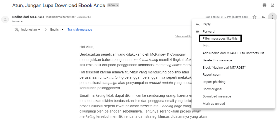 Apa yang Sebaiknya Dilakukan Jika Email Masuk Spam?